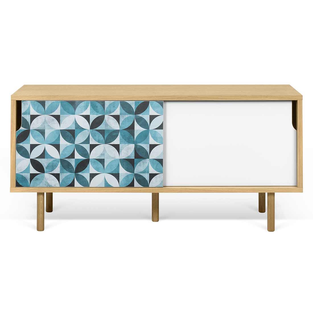 TEMAHOME Dann Sideboard 135x45x65cm Eiche/Bunt
