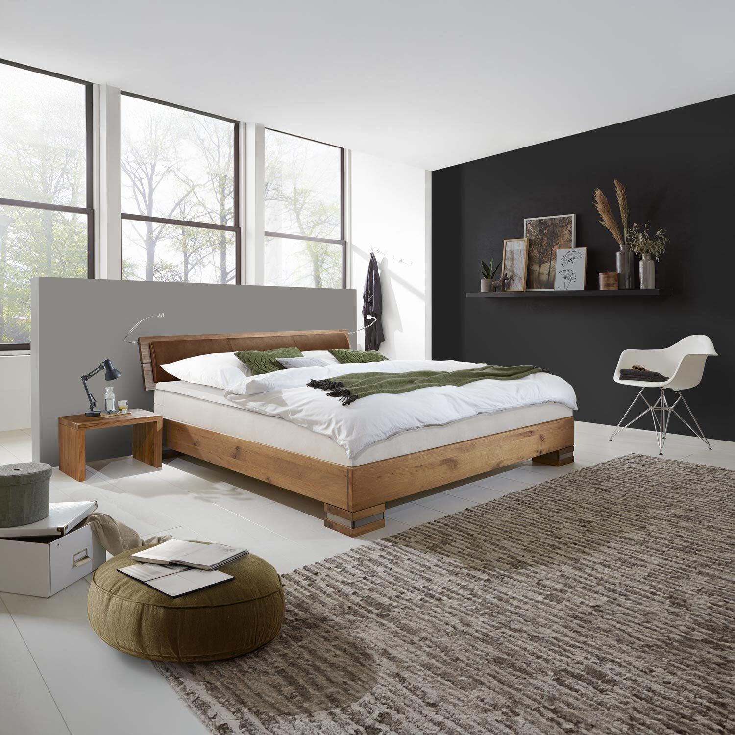 Boxspringbett Mexiana Wildeiche Massivholz