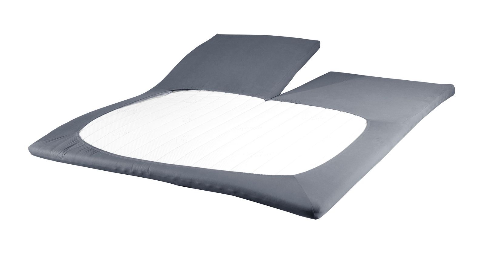 Boxspring-Spannbetttuch für Split-Topper (Kopfteileinschnitt)